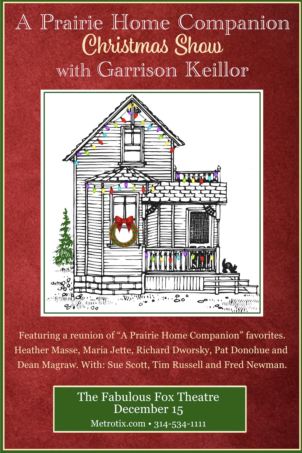 LIVESTREAM - St. Louis (12/15) - Garrison Keillor | Garrison Keillor